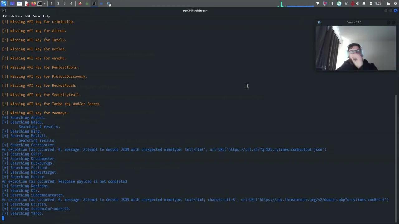 Recopilación de información - theHarvester
