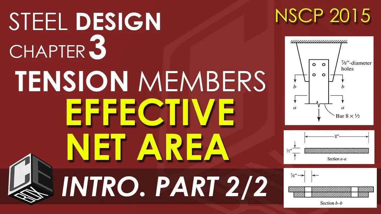 Steel Design Chapter 3 Effective Net Area Part 2 (PH)