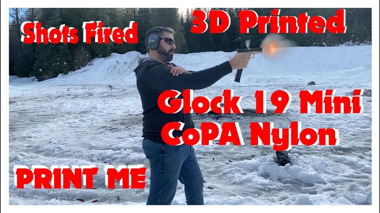 3D Printed Glock 19 Mini Shoot and Review! CoPa Nylon!!!