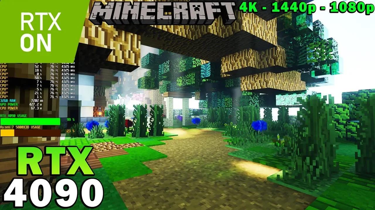 Minecraft RTX Ray Tracing | RTX 4090 | 5800X3D | 4K 1440p 1080p | Ultra ...