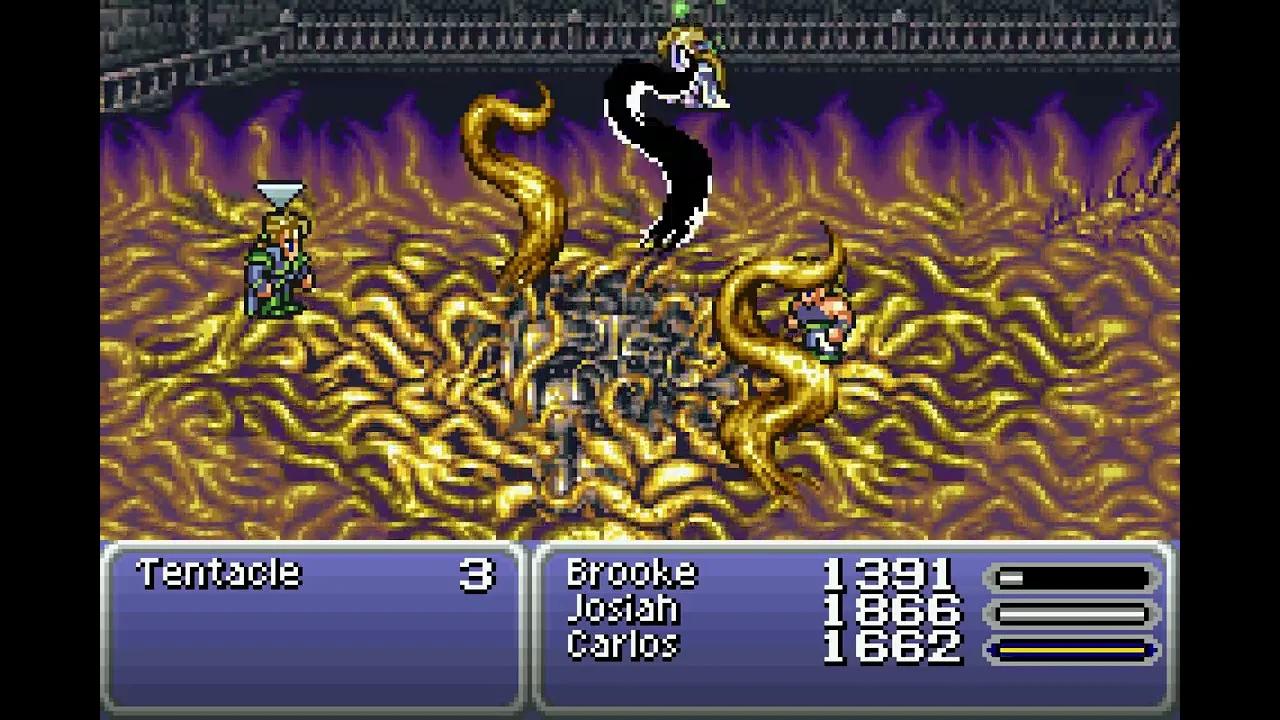 Final Fantasy VI Advance - Figaro Castle Engine Room - Tentacles