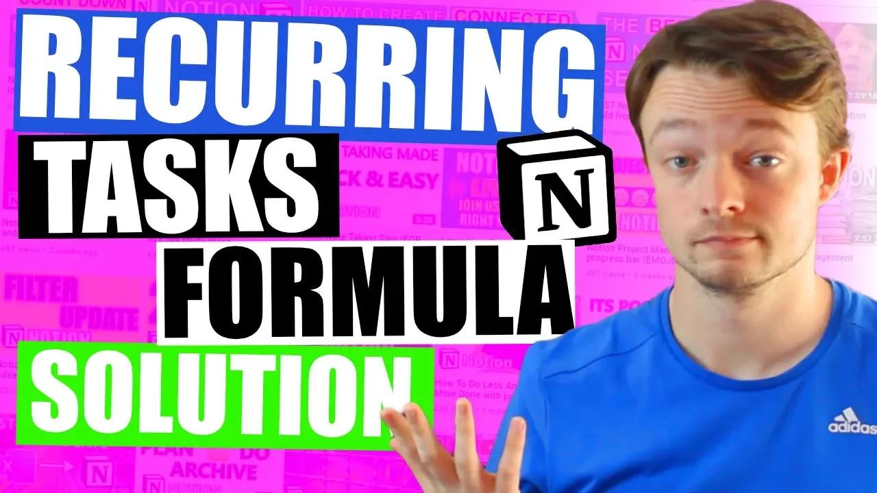 Notion Recurring Tasks workaround template (Advanced)