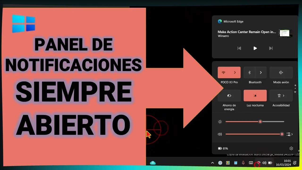 El Truco Para Tener El Panel De Notificiaciones Siempre Abierto 😁💻