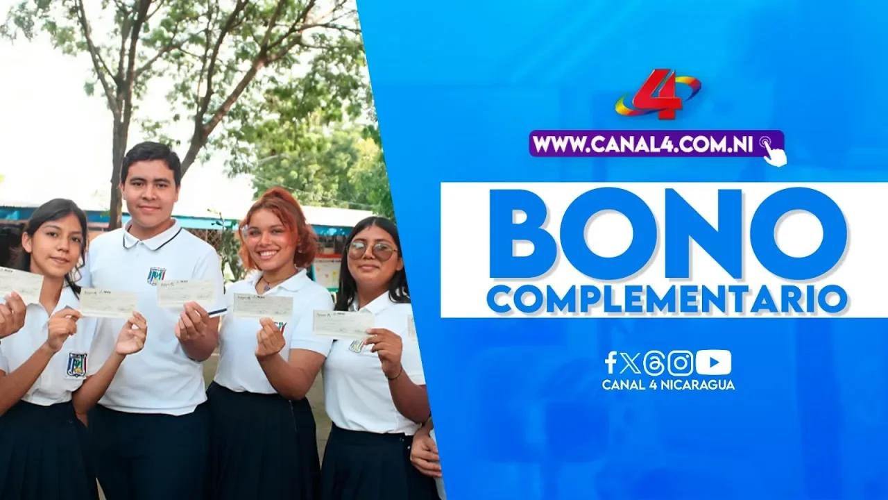Bachilleres del colegio Experimental México reciben bono complementario