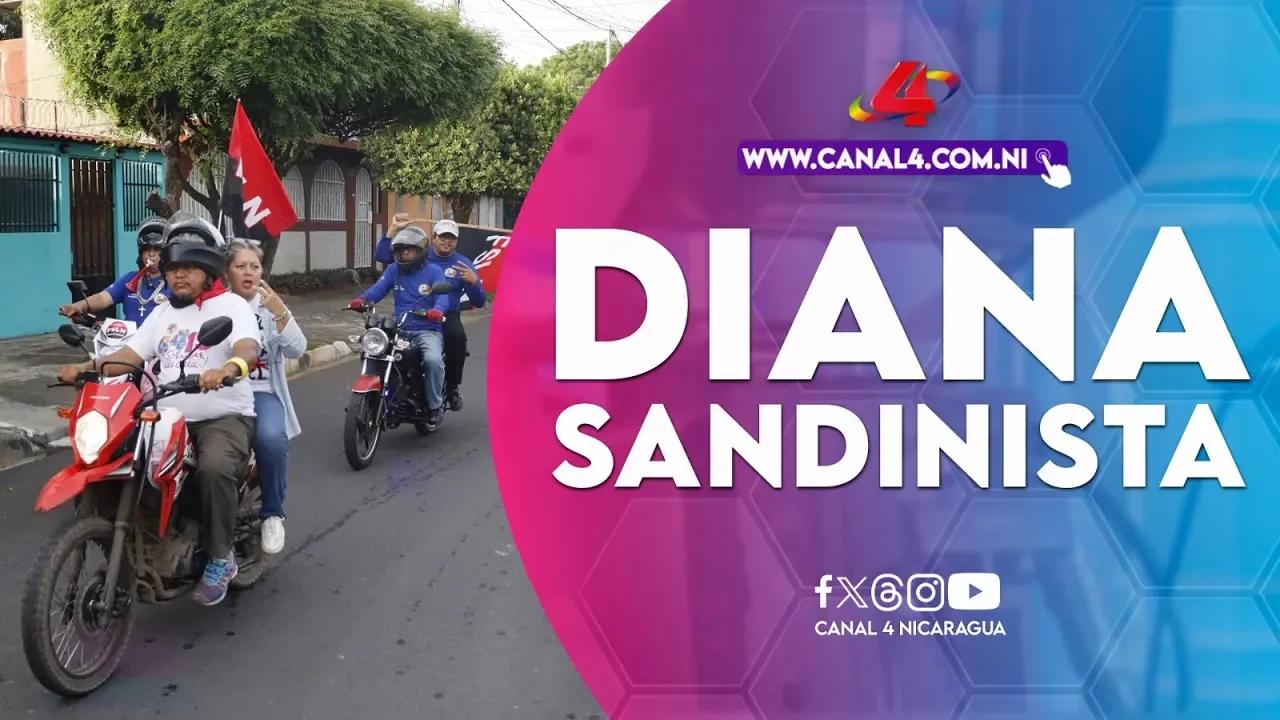Familias del Distrito VI de Managua celebran con diana 45 Aniversario de la Revolución Sandinista