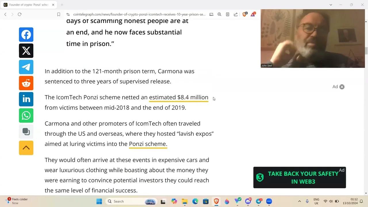David Carmona founder of crypto Ponzi scheme IcomTech sentenced to 10 ...