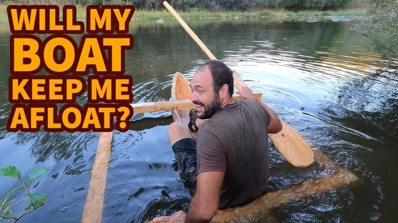 Dugout canoe water test and other creative projects - Off-grid living #44