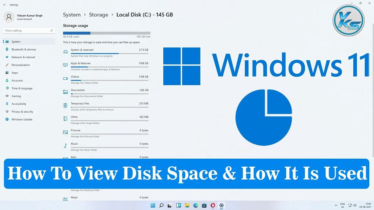 Windows 11 Storage & How To View Disk Space & How It is Used | Windows 11 Storage Kaise Dekhe