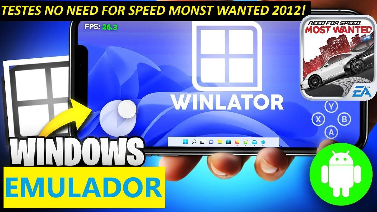 Winlator 7.1.3 amod fix5 EMULADOR DE PC! NEED FOR SPEED MOST WANTED #winlator #winlatoremulator