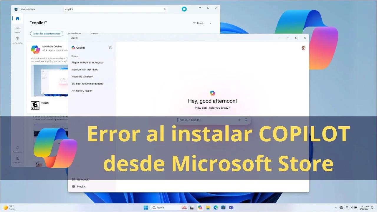 ERROR al instalar Copilot desde Microsoft Store - ¡SOLUCIÓN!