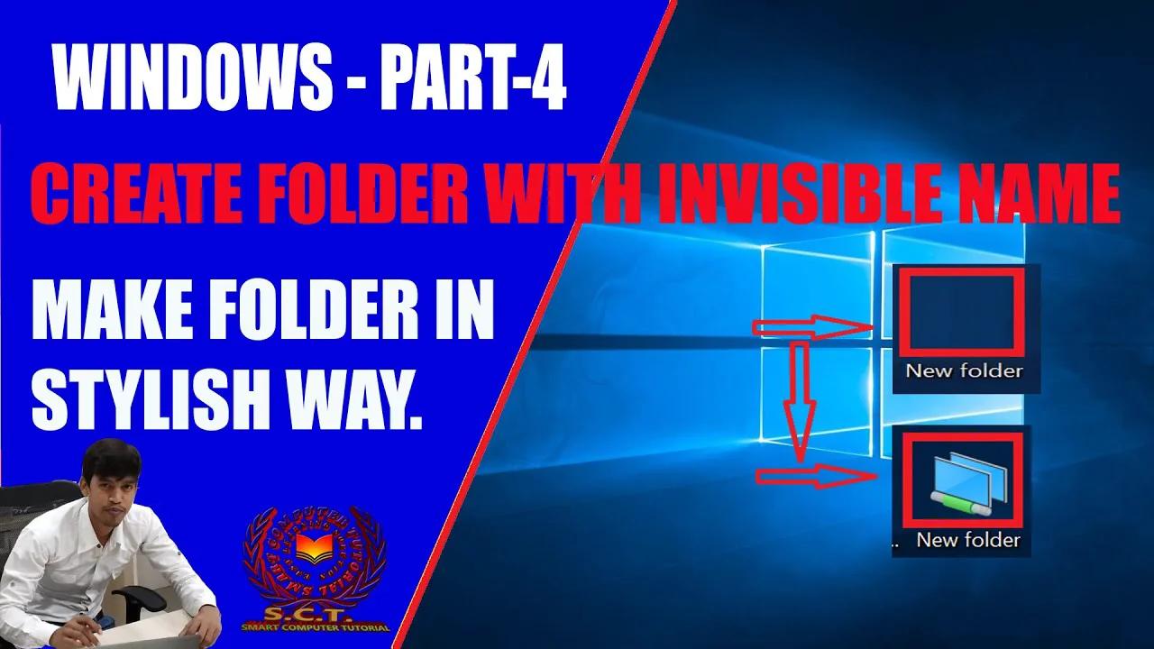 How to create invisible folder? | how to change the icon of any folder ...