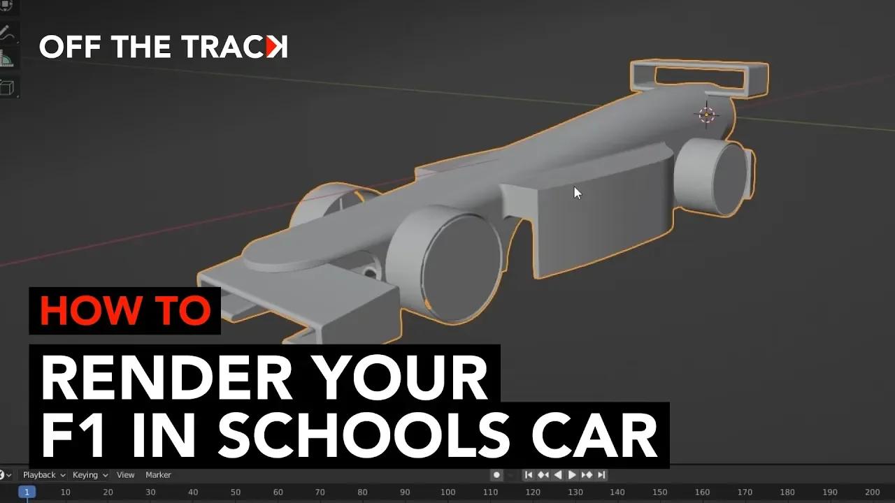Importing your car into Blender — How to render your F1 in Schools Car: Episode 2 | Off The Track