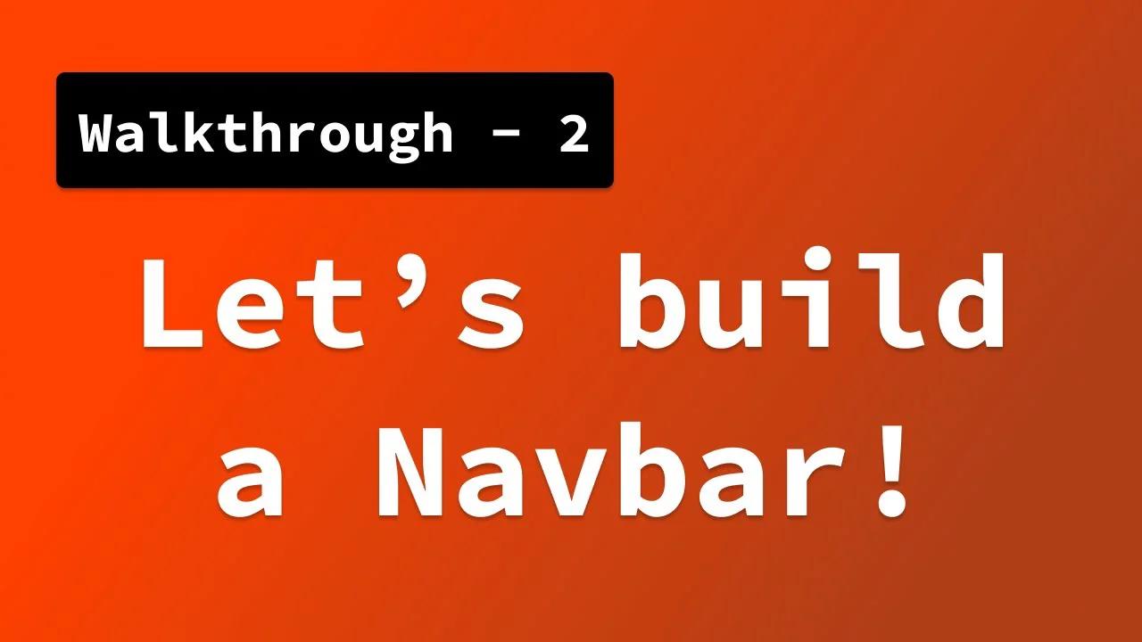 Sveltekit Walkthrough 2 Building A Navbar