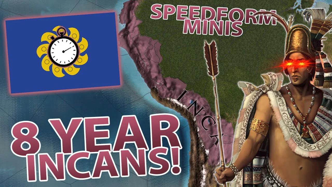INCAS IN 8 YEARS! - EU4 Nation Speedforming Minis! [3 Nations]