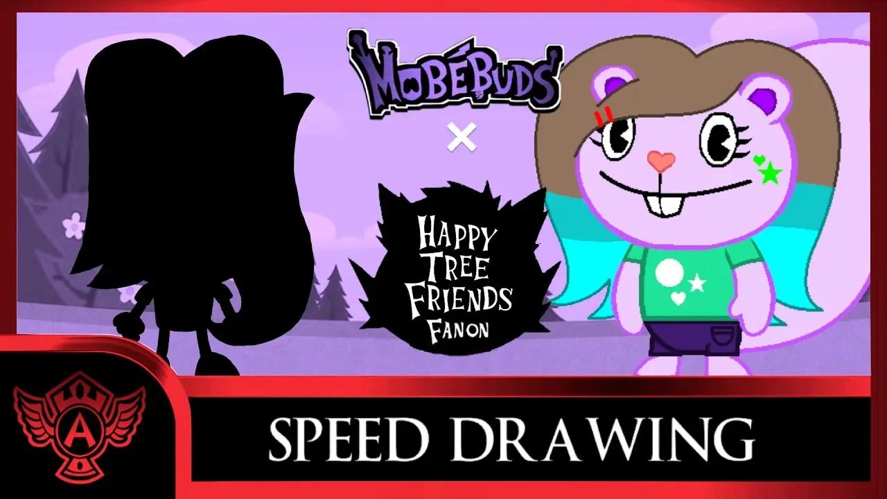 Speed Drawing: Happy Tree Friends Fanon - Michelle | Mobebuds Style