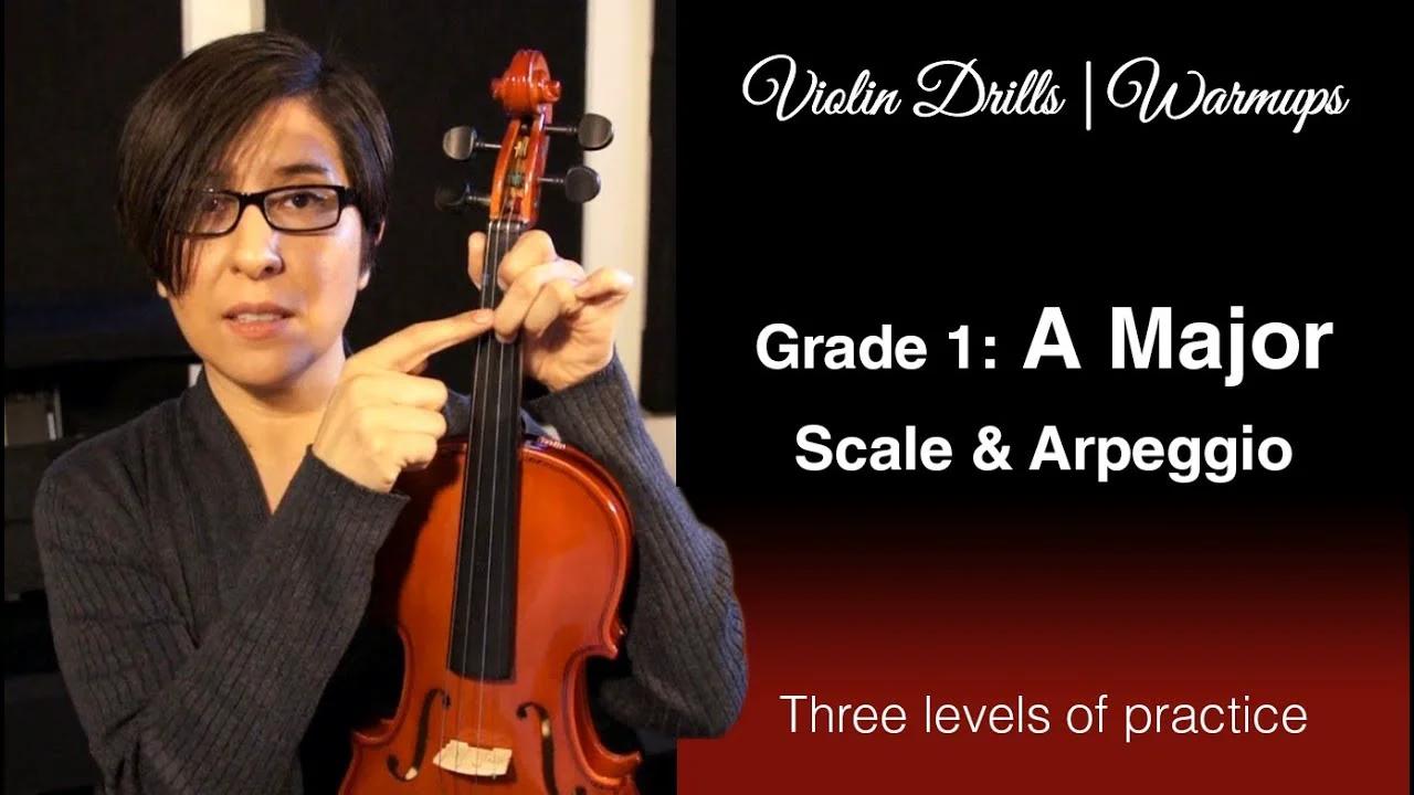 Grade 1 Violin: A Major - One Octave Scale and it's Arpeggio