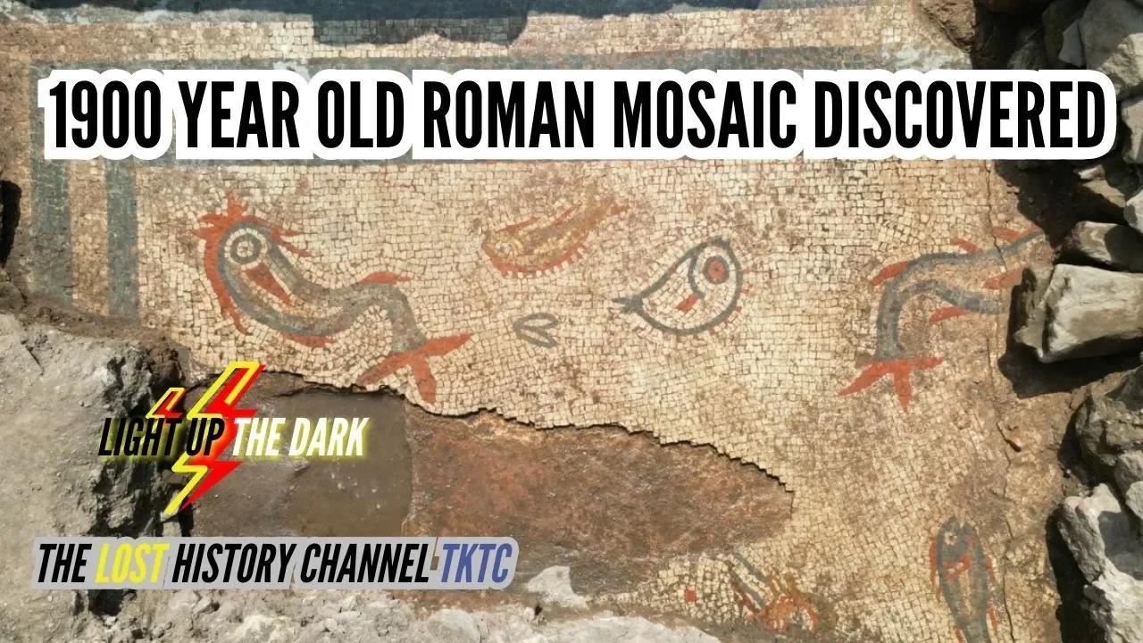 1900 Year Old Roman era 'Dolphin Mosaic' Discovered in England: Colour ...