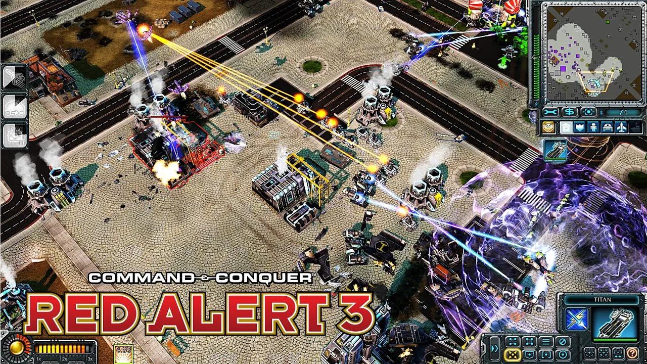 Red Alert 3 Epic War MOD Allies Gameplay with 3 AI FFA. Just wait for ...