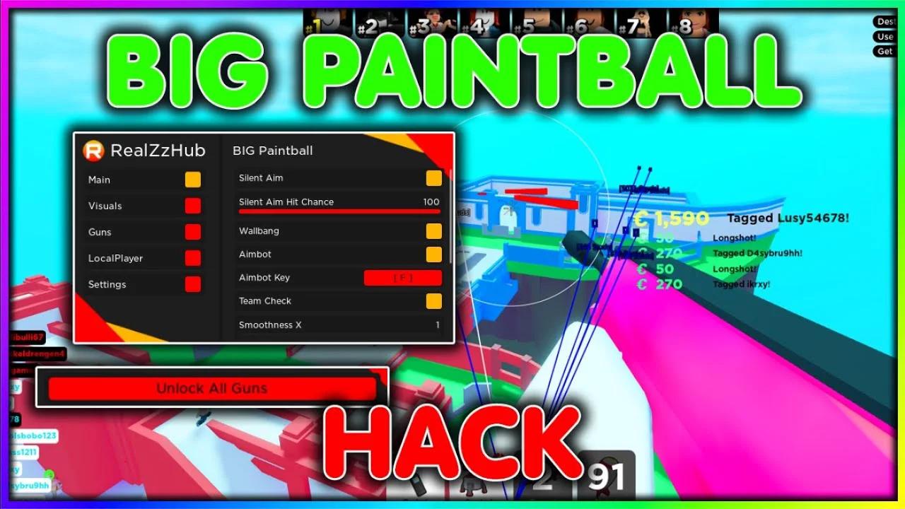 ROBLOX Big Paintball Script - Hack | SILENT AIM, KILL ALL, UNLOCK EVERYTHING & MORE | *PASTEBIN*