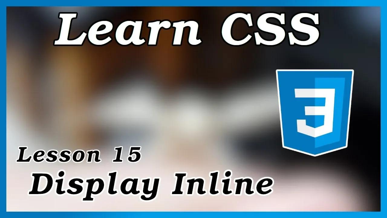 Display Inline Css Tutorial Part 15 