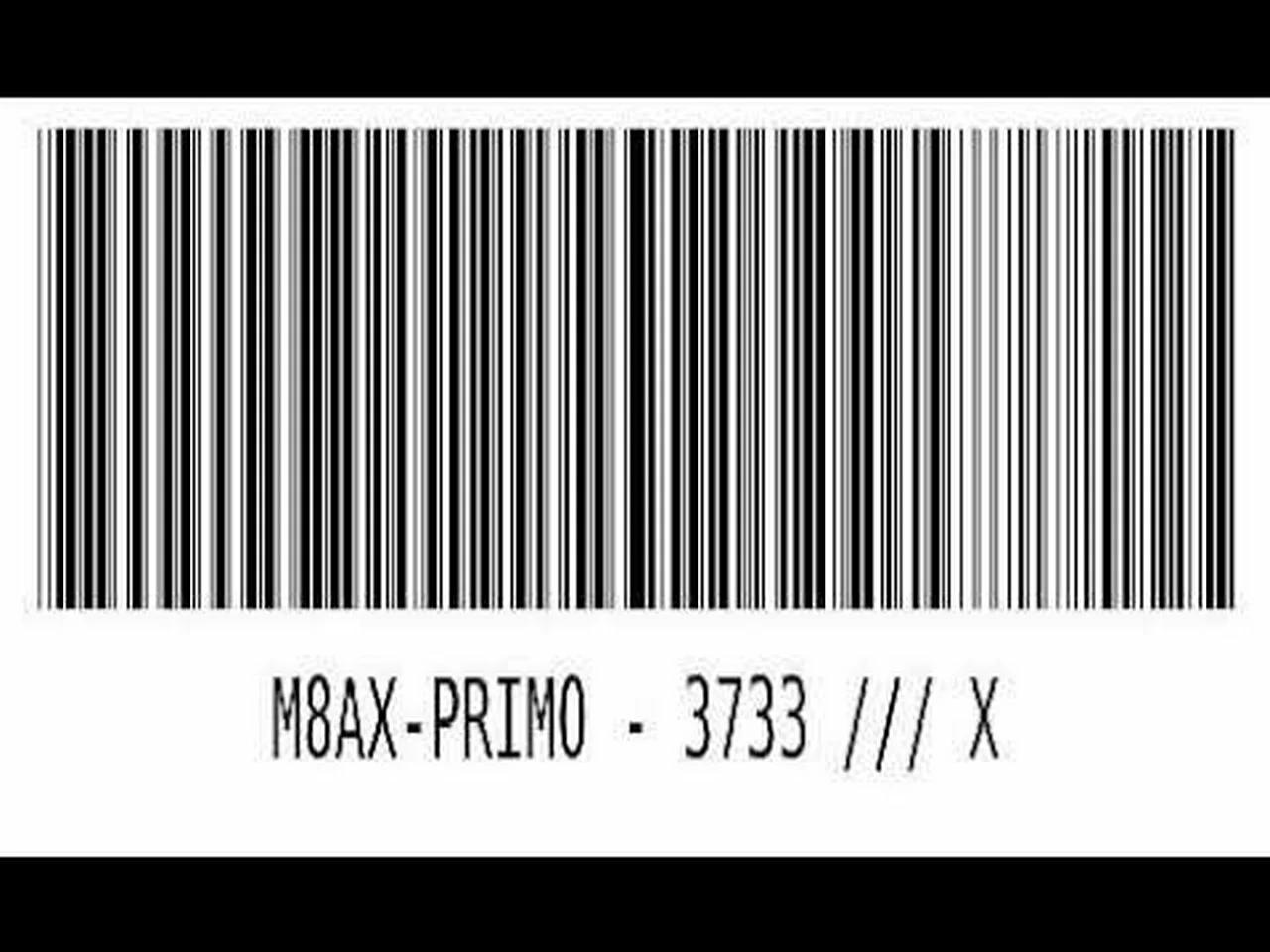M8AX - The First 1229 Prime Numbers In Barcode Code39