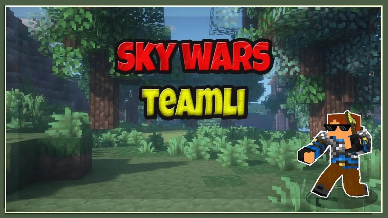 Minecraftda 2 kişilik Sky Wars (minecraft skywars)