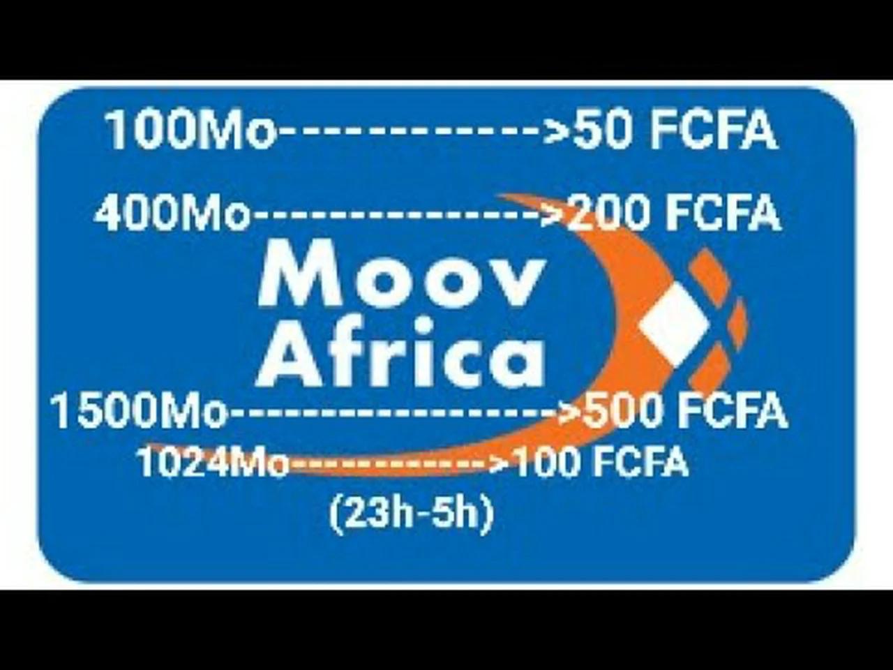Moov Africa les nouveaux forfaits Internet