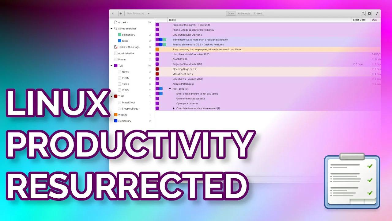 Getting Things Gnome - Linux Productivity Resurrected