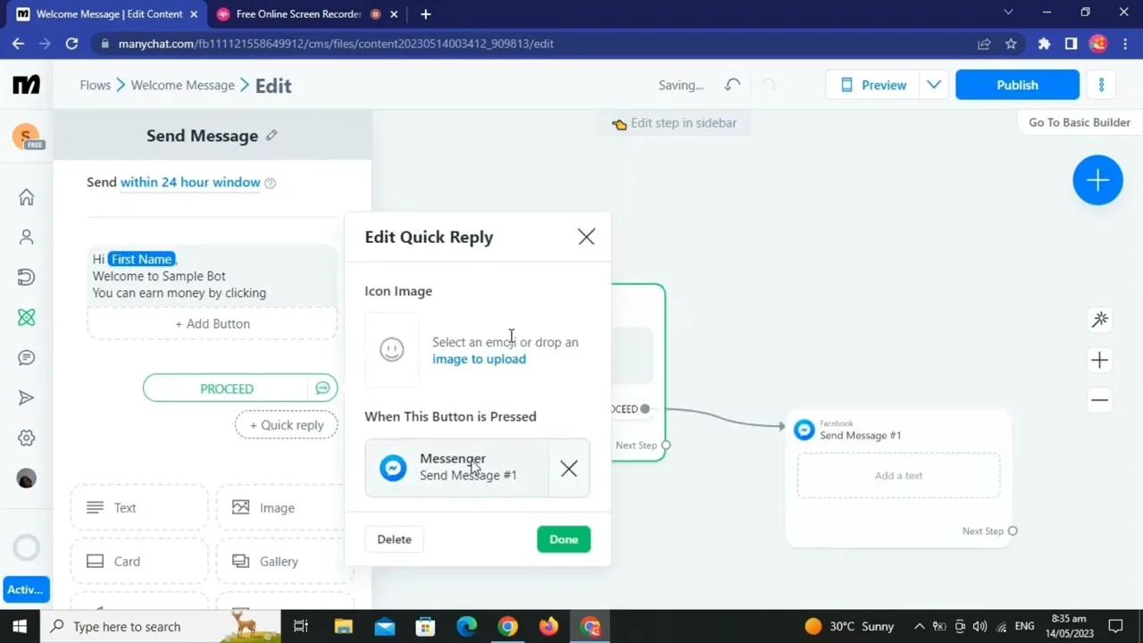 HOW TO CREATE WELCOME MESSAGE AND ACTIVATION FOR MESSENGER BOT IN MANYCHAT | Ms Ph Tutorials