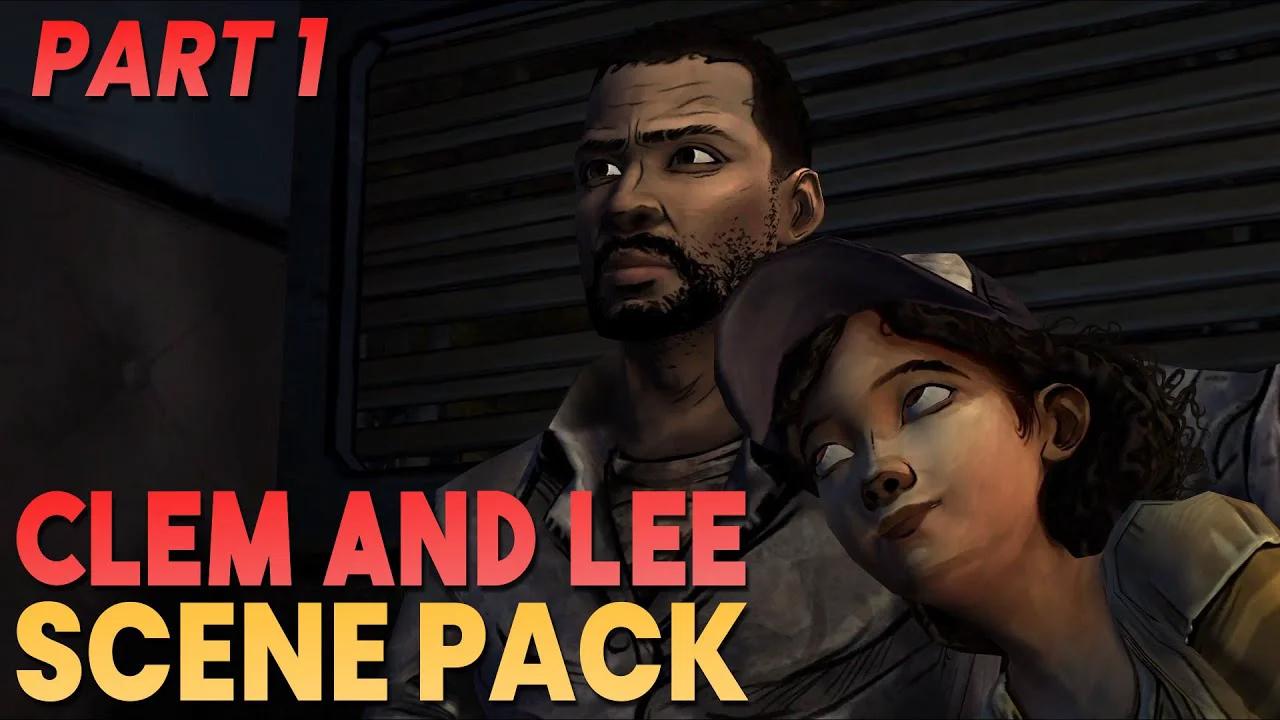 Clem and Lee Scene Pack (Part 1) || The Walking Dead Game 1 || 1080p ...