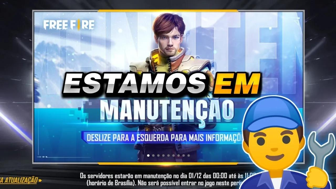 FREE FIRE EM MANUTENÇÃO COMO ENTRAR?