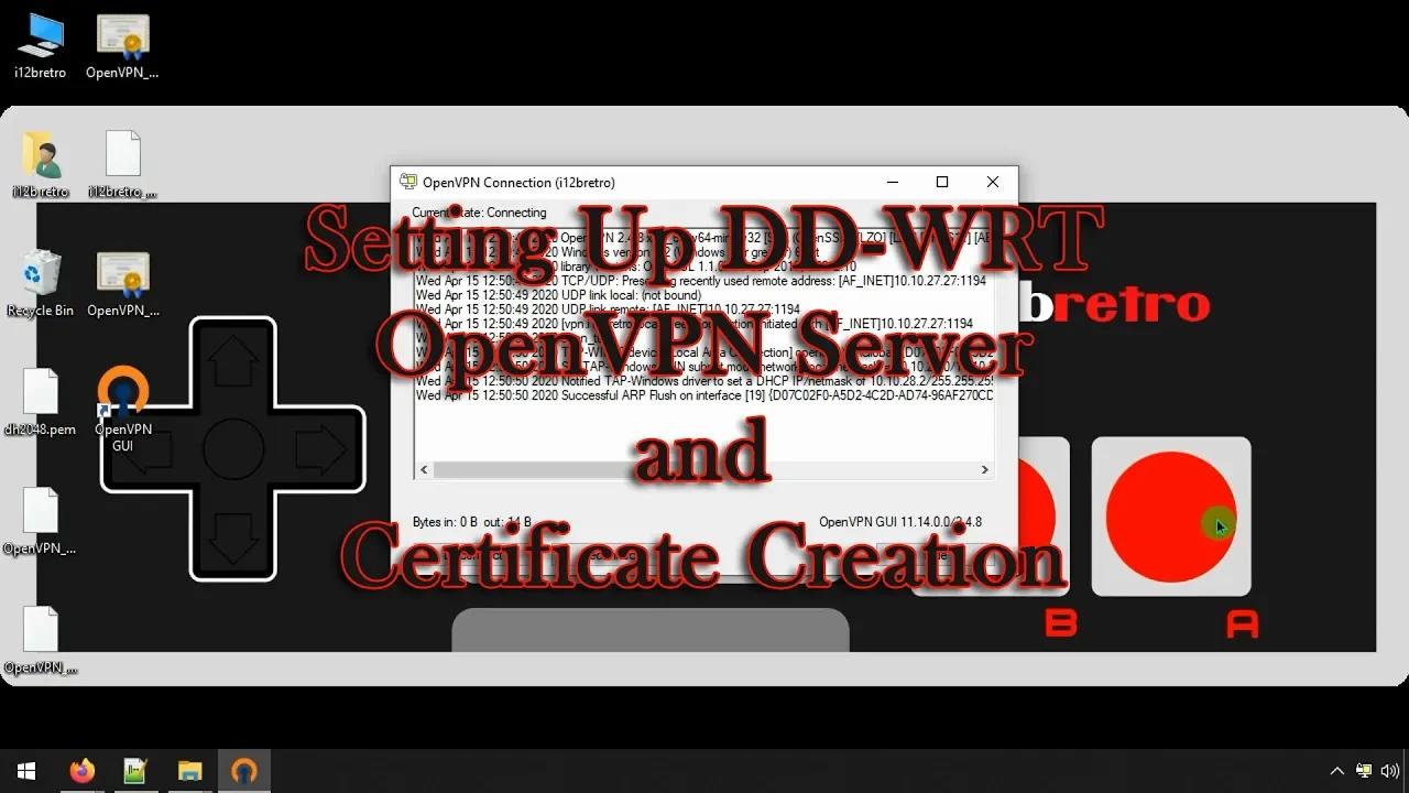 Setting Up DD-WRT OpenVPN Server and Certificate Creation