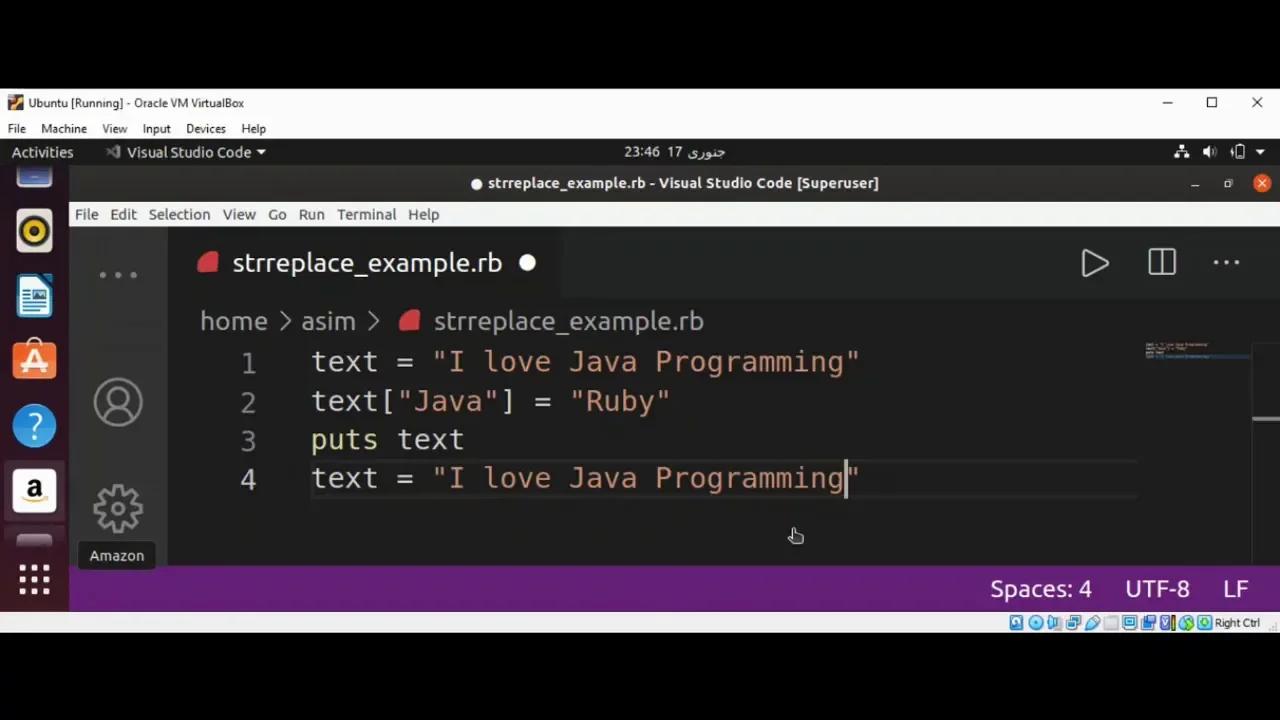 Replacing string in Ruby
