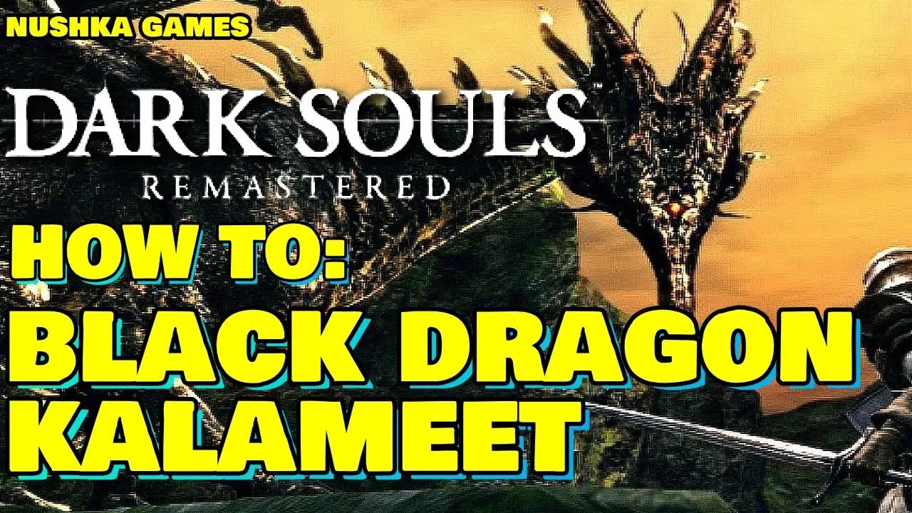HOW TO: Black Dragon Kalameet Boss Fight and Tail Cut DARK SOULS ...