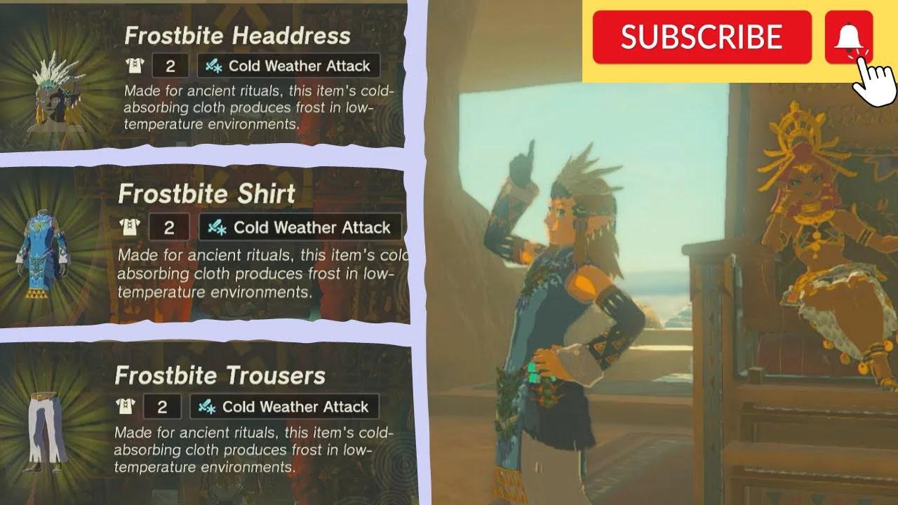 Frostbite Armor locations Legend of Zelda Tears of The Kingdom