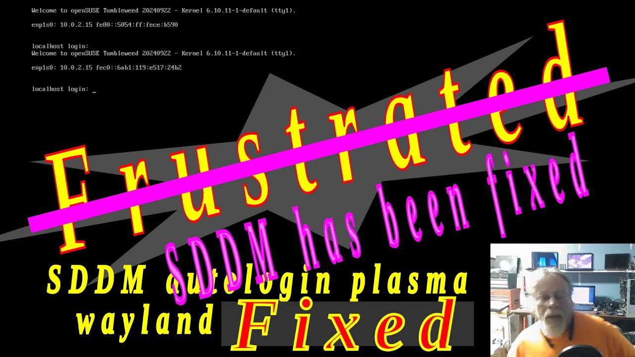 Frustrated no more, SDDM already fixed. Update released yesterday
