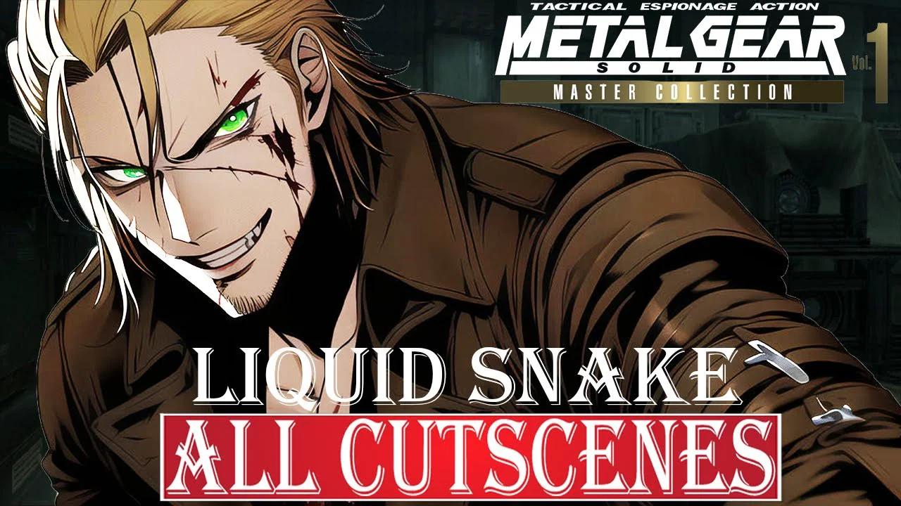 METAL GEAR SOLID MASTER COLLECTION Vol 1 - LIQUID SNAKE (All Cutscenes ...