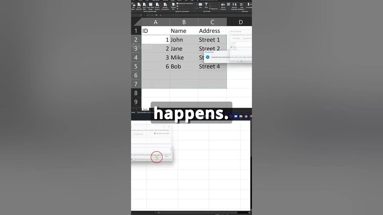 Excel How To Remove Duplicate Rows 4136