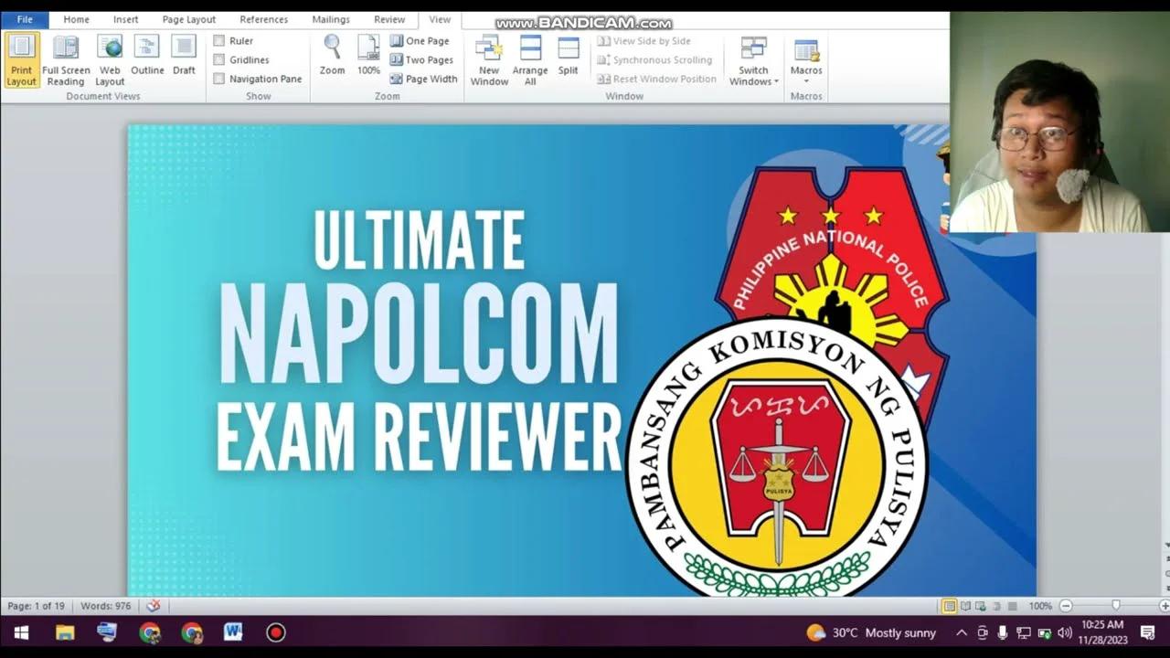 Napolcom Final Coaching Review (GENERAL INFORMATION) for December 10 ...