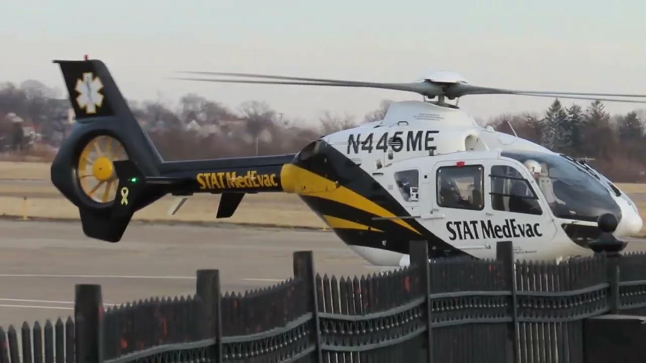 N912CC - Air Methods EC145 Landing/STAT MedEvac 12 Taking Off