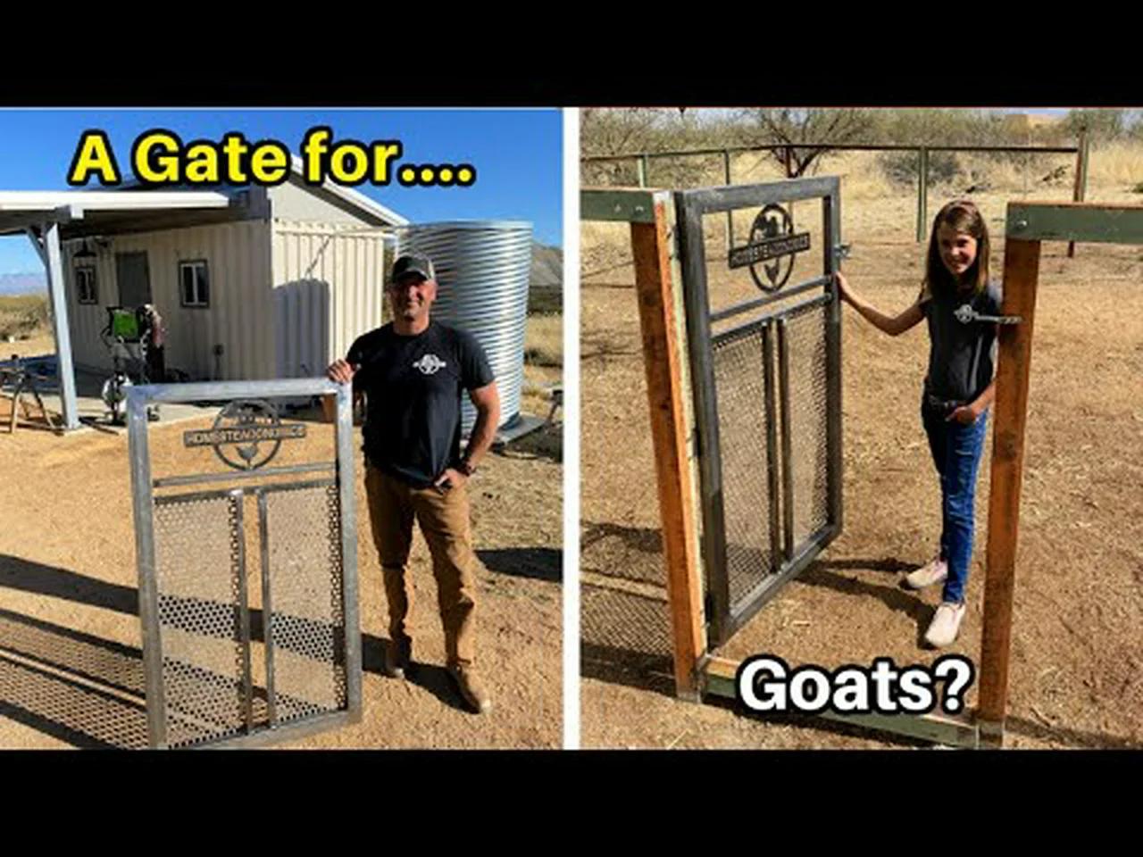 Making a DIY Welded Gate for a Goat Pen (Goat Project Pt 1)