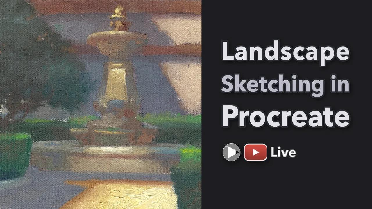 Landscape Sketching in Procreate Demo