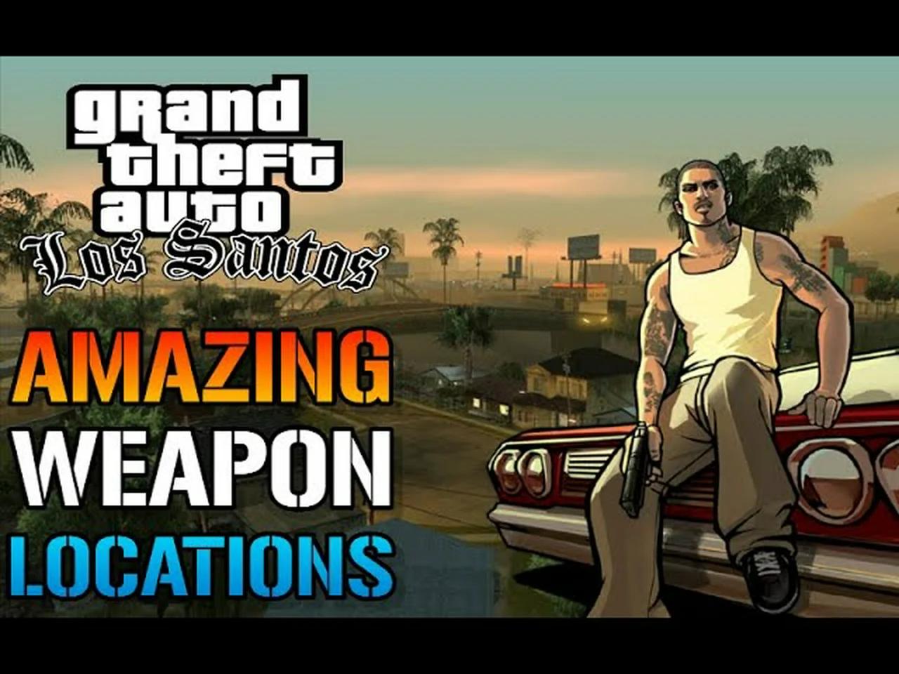 GTA San Andreas: Definitive Edition Amazing! Los Santos Weapons Locations (GTA Guide)