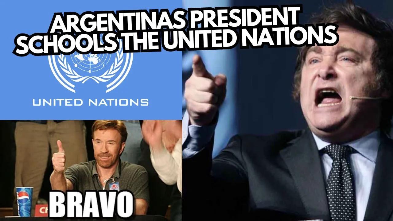 President Javier Milei CALLS OUT the United Nations at the general ...