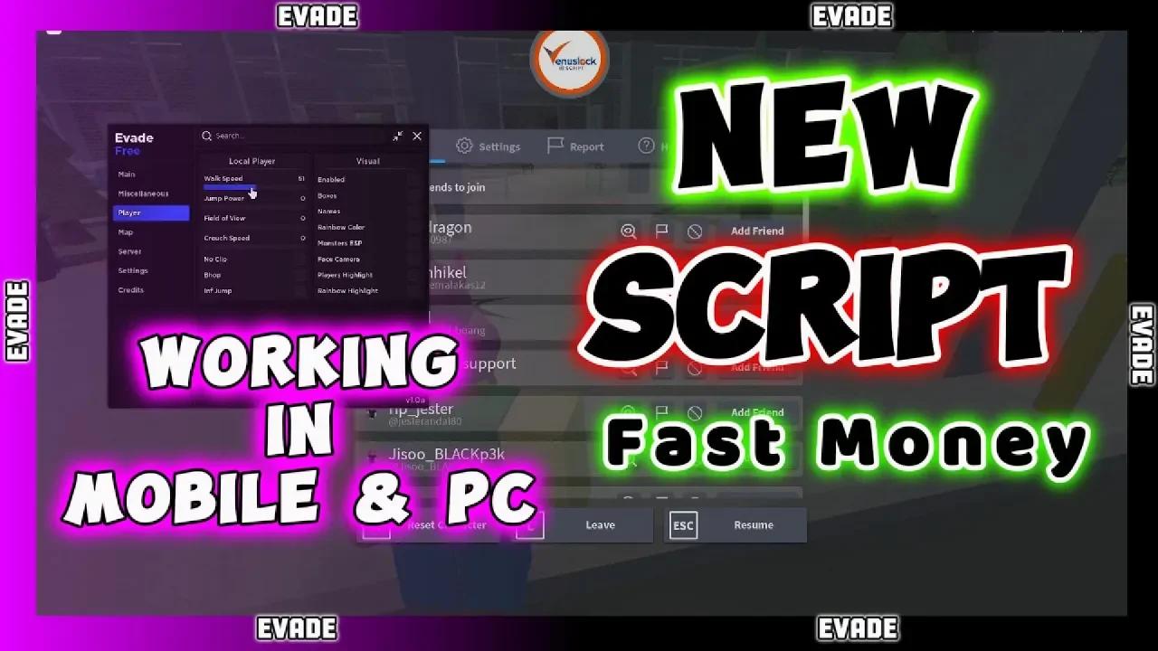 Working Roblox Evade Script 2024 | Free Pastebin Showcase | Auto Win