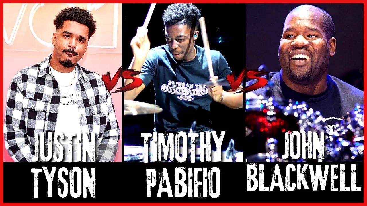 🔥 FLYING ON DRUMS ( JUSTIN TYSON | TIMOTHY PABIFIO | JOHN BLACWELL )