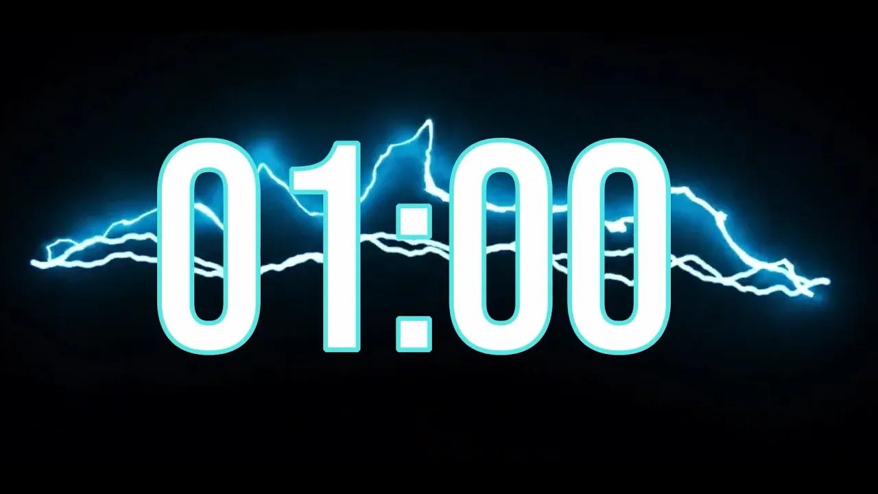 1 Minute Timer With Electric âš And Music