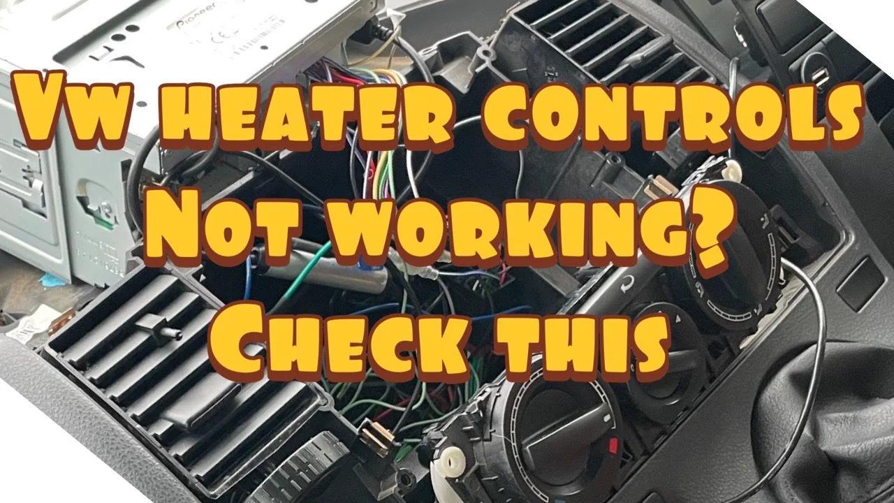 Vw T5 Heater Blower Dial Not Working Check This Out