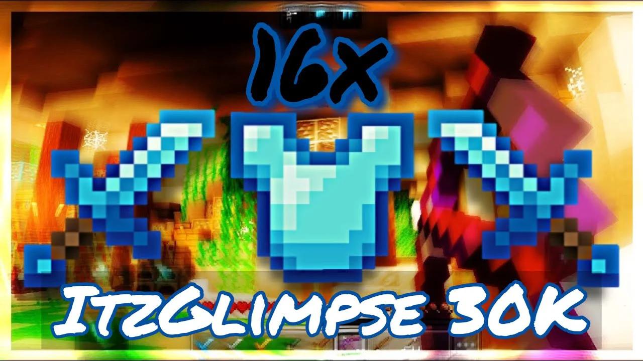 Minecraft PE PvP Texture Pack | ItzGlimpse 30K [1.16.201]