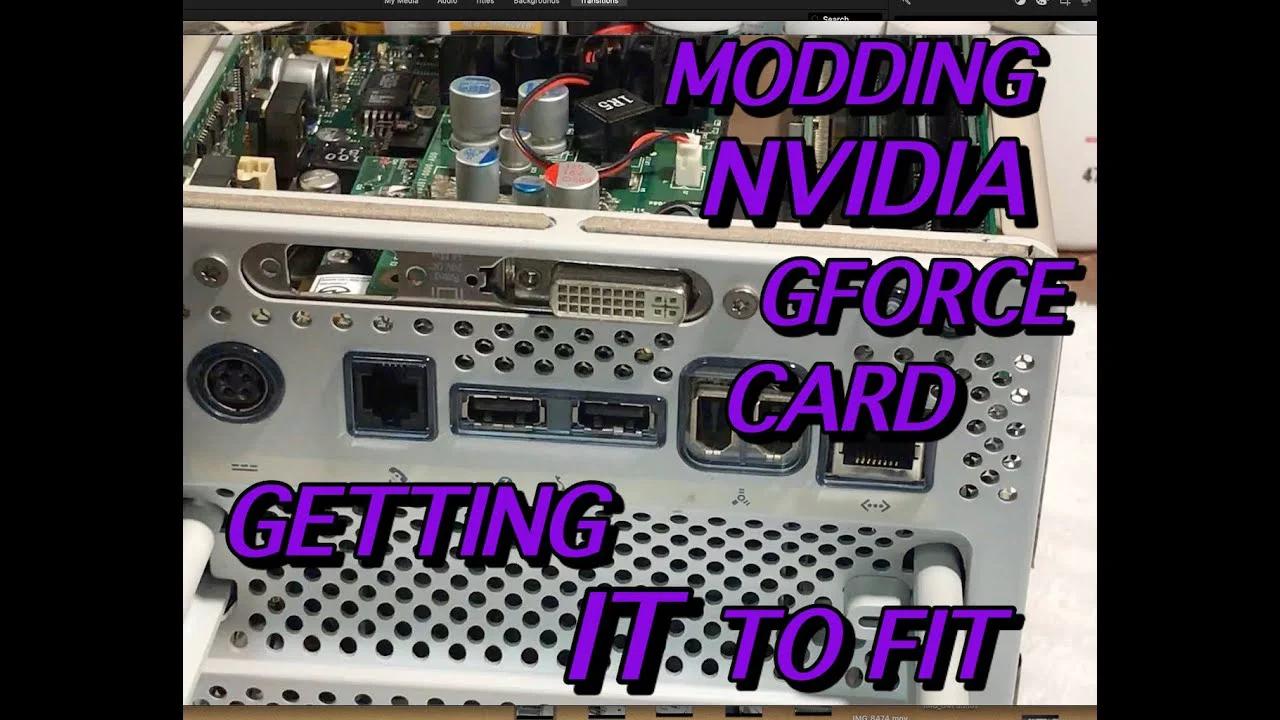 NVIDIA GEFORCE MODDING THE BACK PLATE ON A POWER MAC G4 CUBE